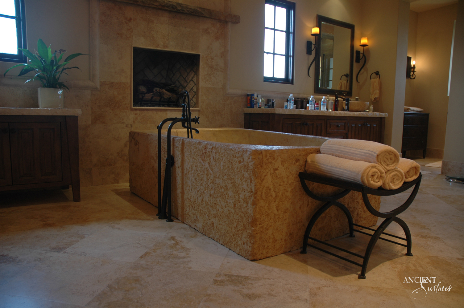 The Art of Bathing: Limestone Bathtubs by Ancient Surfaces Inspired by ...
