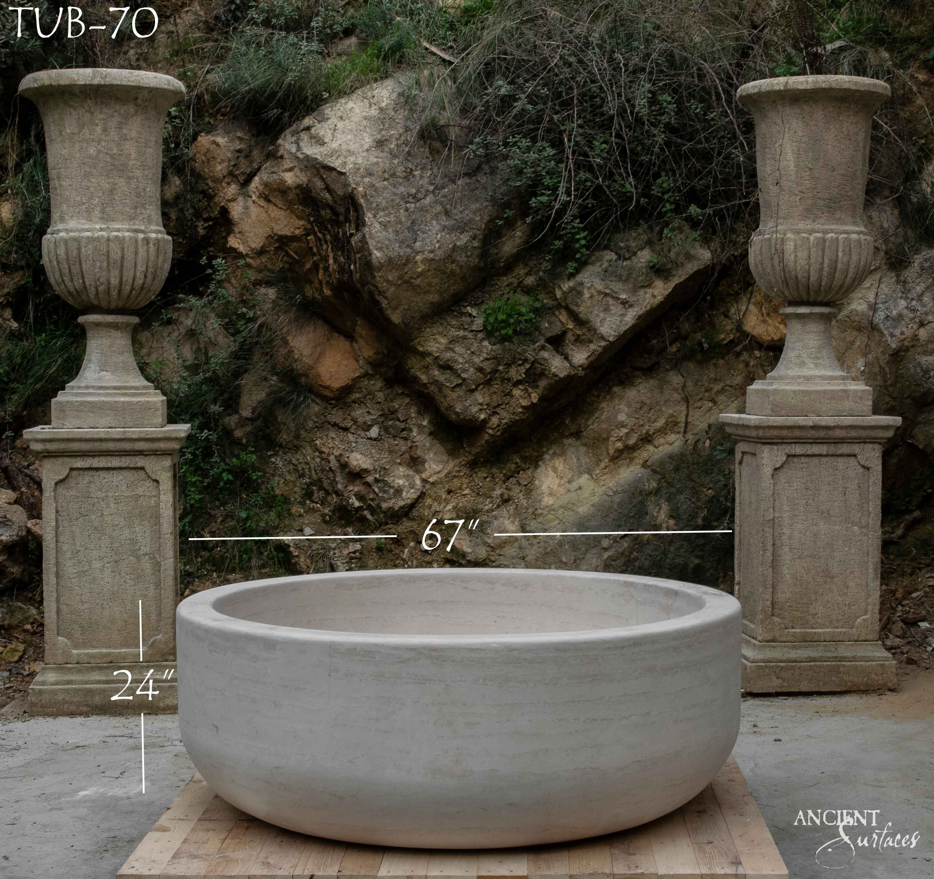 Timeless Soaks: The Art of Relaxation in Ancient Surfaces' Stone Tubs